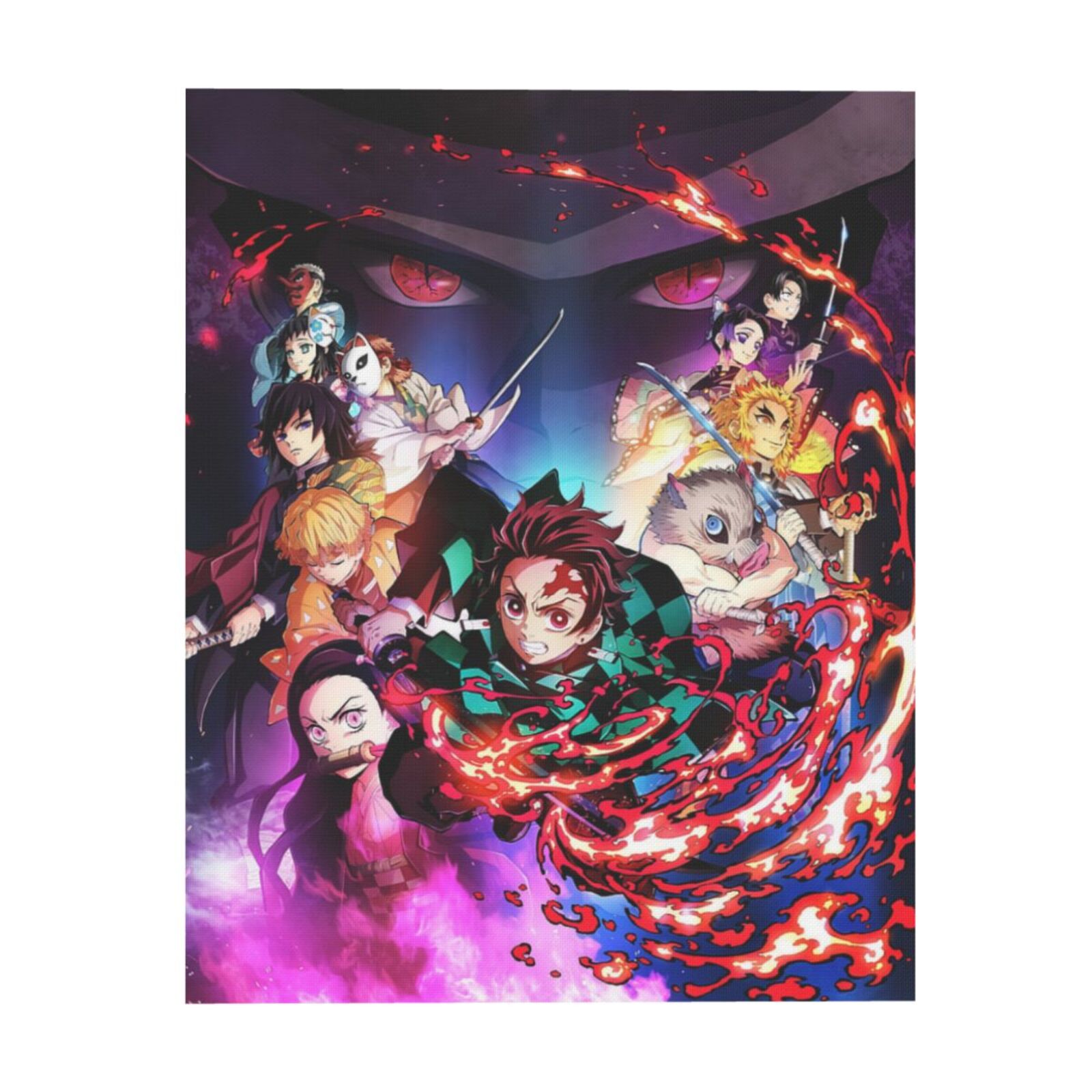 Anime Posters, Demon Slayer Kimetsu No Yaiba Wall Art Canvas Posters ...