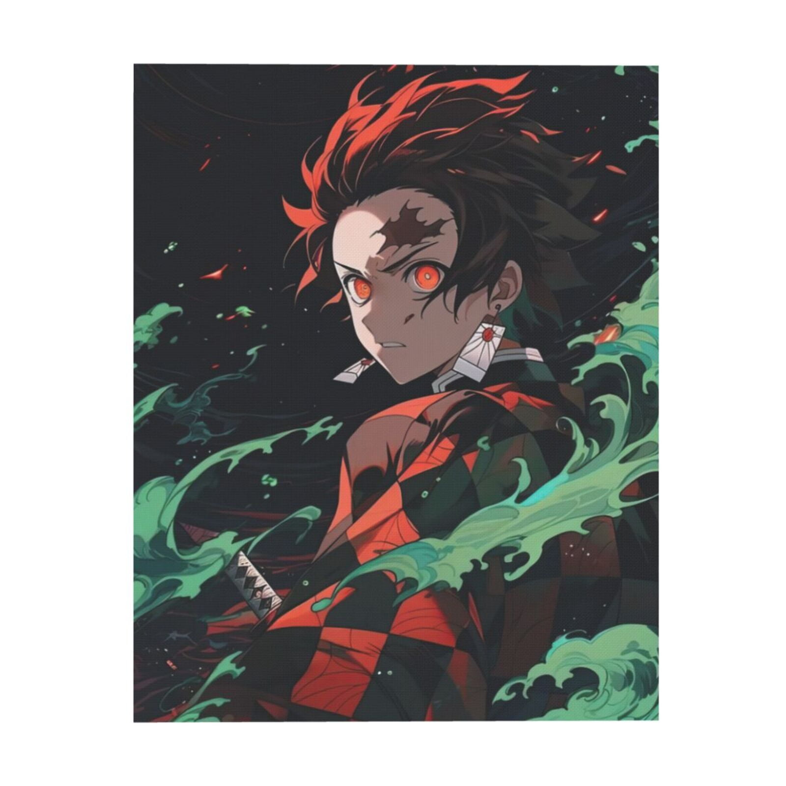Anime Posters, Demon Slayer Kimetsu No Yaiba Wall Art Canvas Posters ...