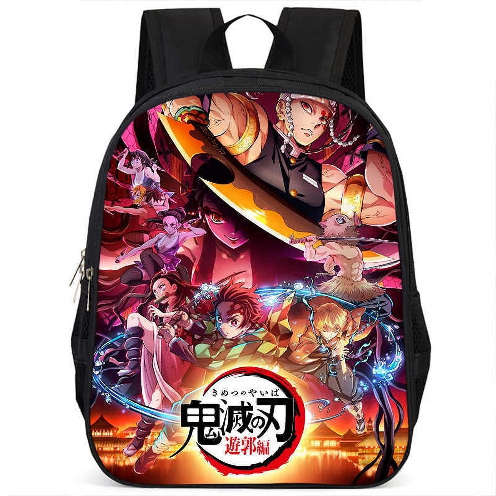 Anime Print Demon Slayer Schoolbag Large Capacity School Backpack ...