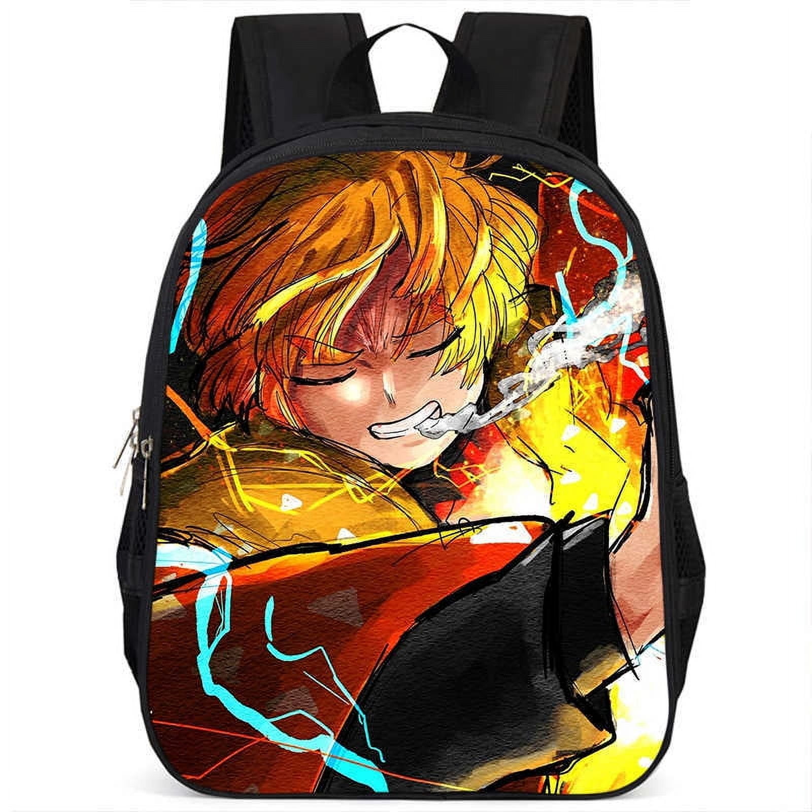 Anime Print Demon Slayer Schoolbag Large Capacity School Backpack ...