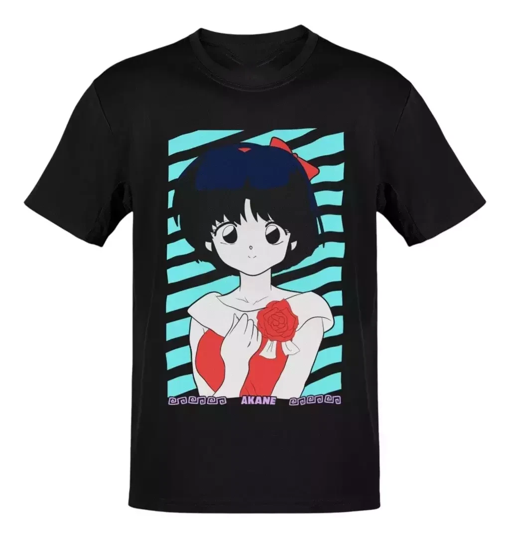 Anime Ranma 1/2 Ranma Light Blue Stripes T-Shirt Size S-5XL, Gift For ...