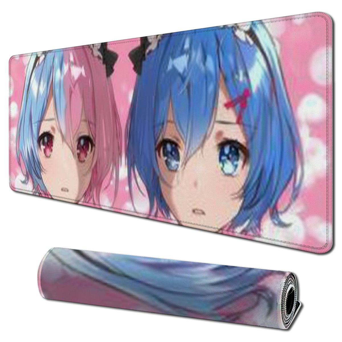 Anime Re Zero Ram and Rem Mouse Pad Anime Large Non-Slip Gaming Mouse ...