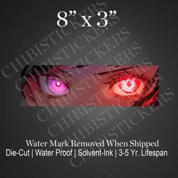 Anime Red Eyes Slap Sticker Vinyl Sticker Waterproof Car Decal Anime ...