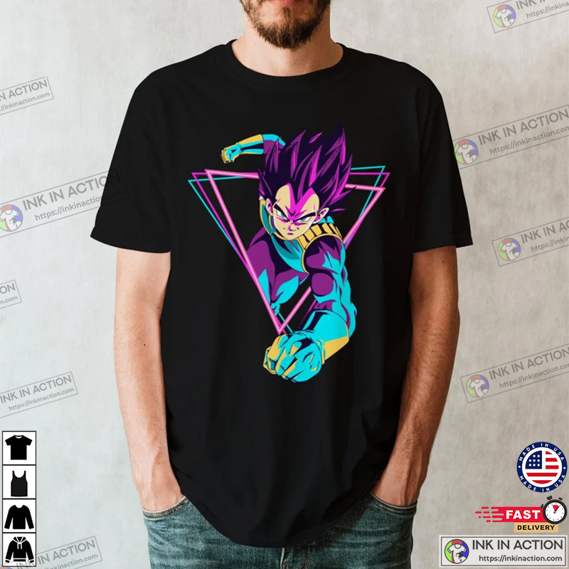 Anime Retro Dragon Ball Super Hero Vegeta T Shirt - Walmart.com