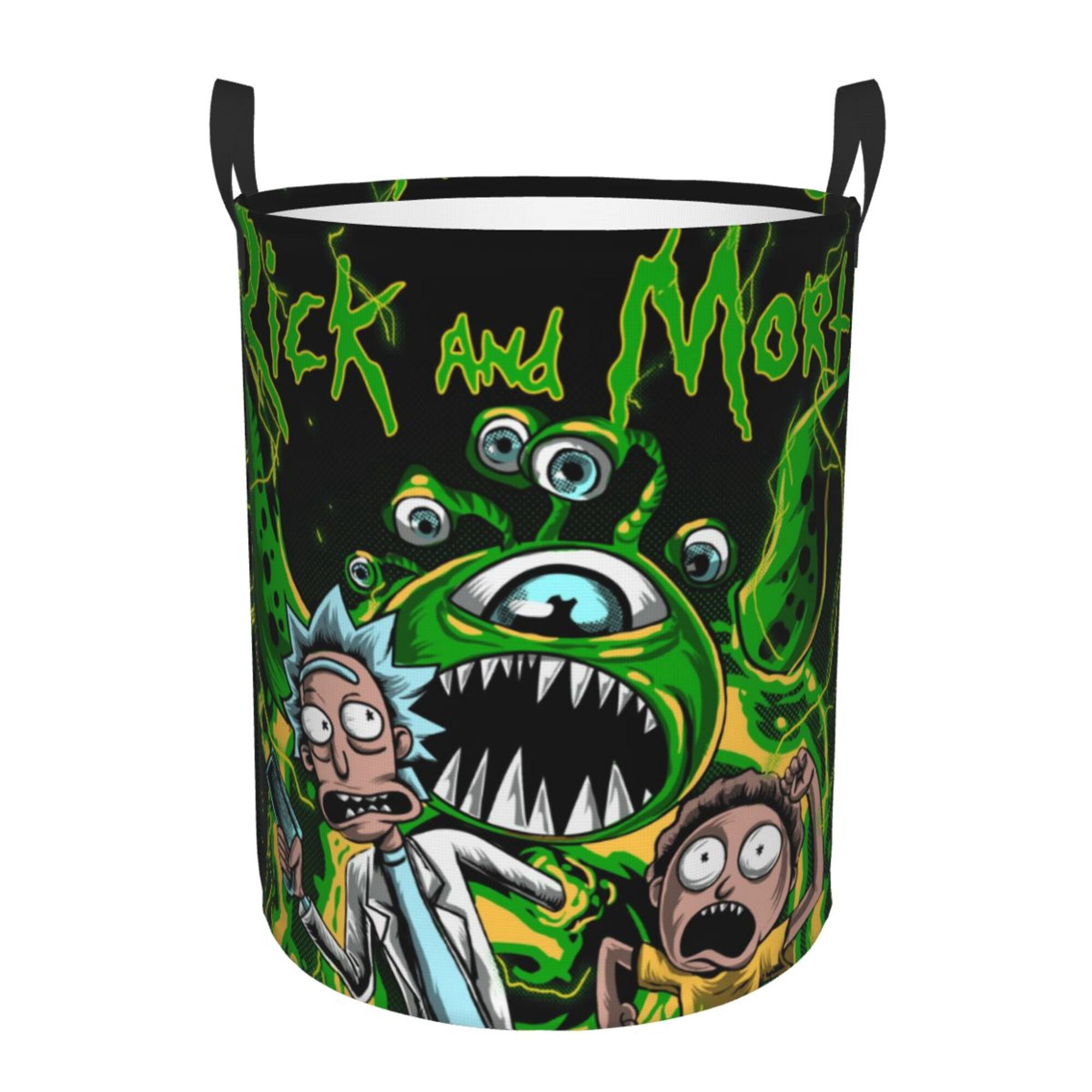 Anime Rick And Morty Laundry Basket Room Decor for Boys Cute Cartoon ...