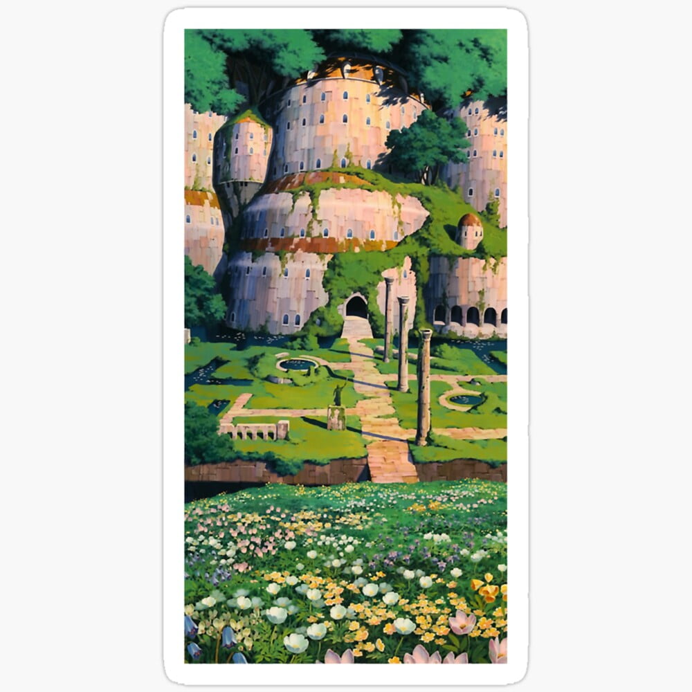 Anime Ruins Aesthetic Sticker Phone Decal Water Bottle Stickers Car ...