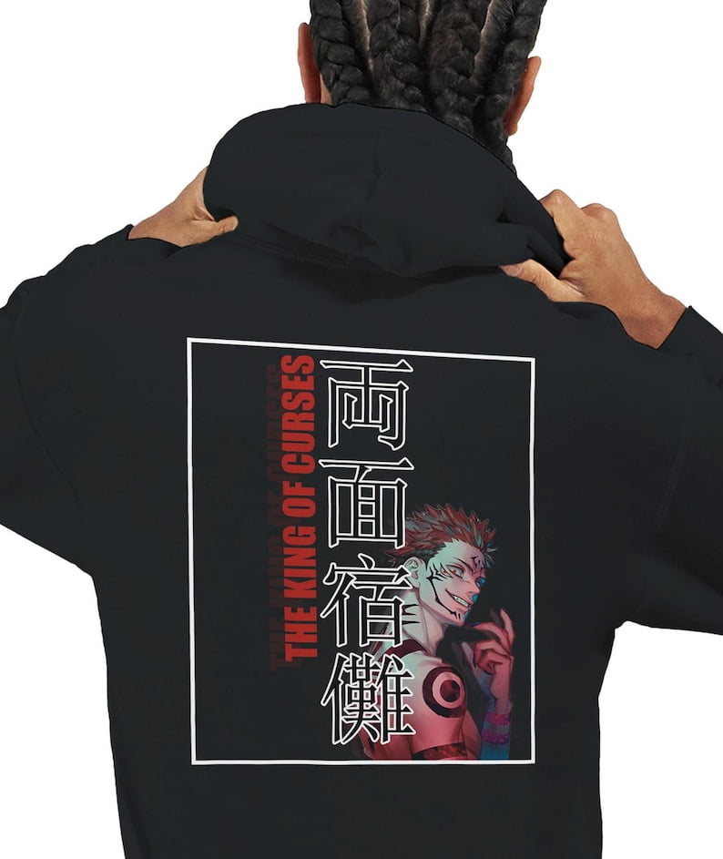Anime Ryomen Sukuna JJK Jujutsu Kaisen King of Curses Hoodie - Walmart.com