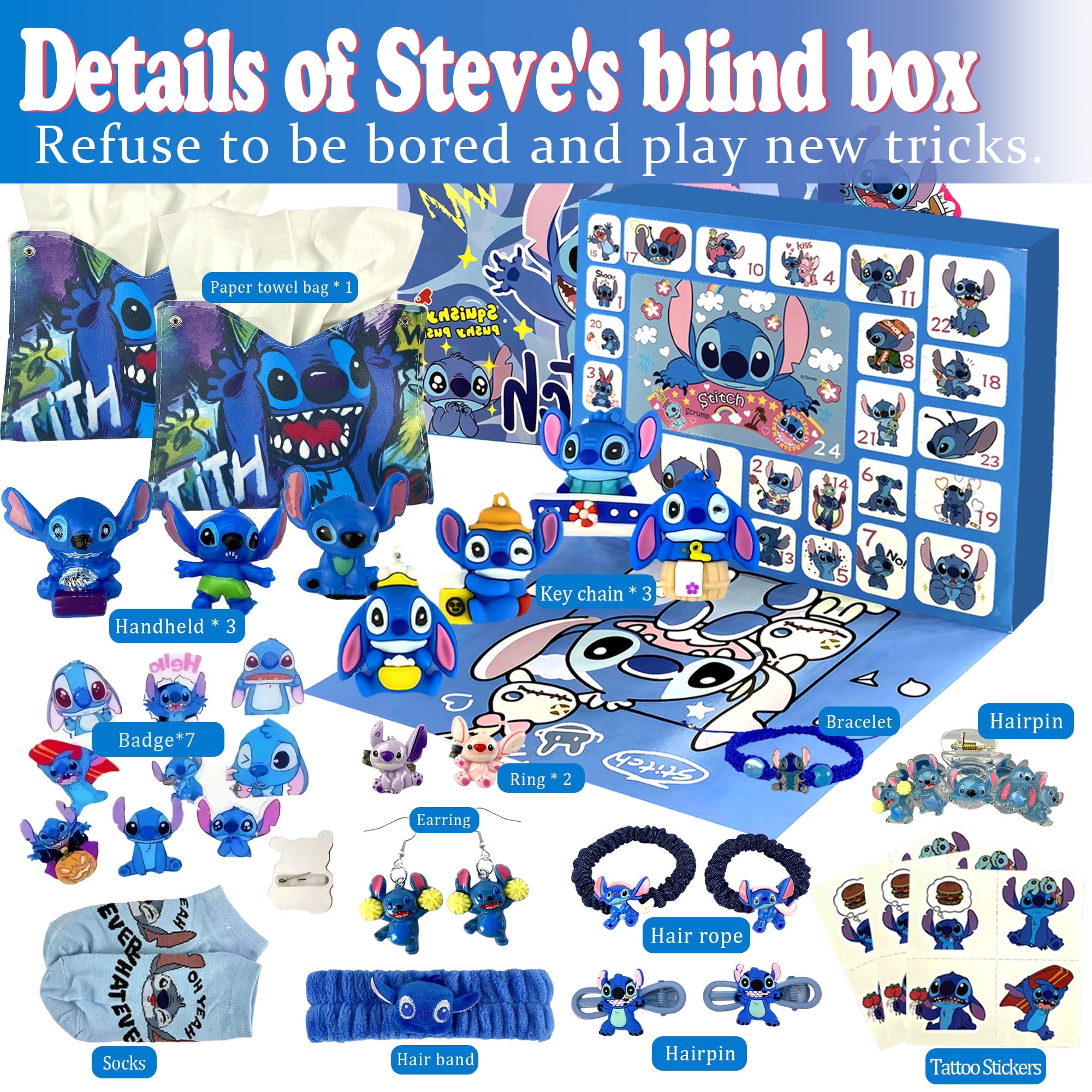 Anime S-titch Advent Calendar - S-titch Holiday Surprise New Year Gift ...