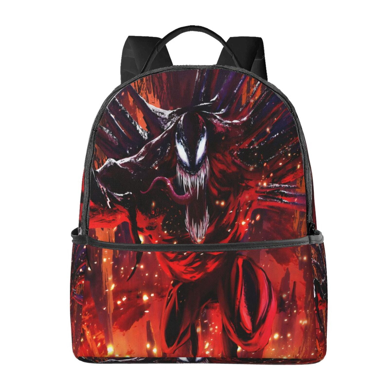 Anime Venom Backpack Cartoon School Bag Leather Daypack Casual Bookbag ...