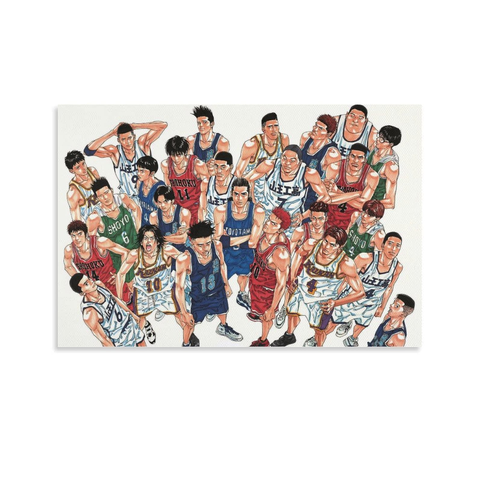 Anime SLAM DUNK Poster Posters Wall Art Painting Canvas Gift Living ...