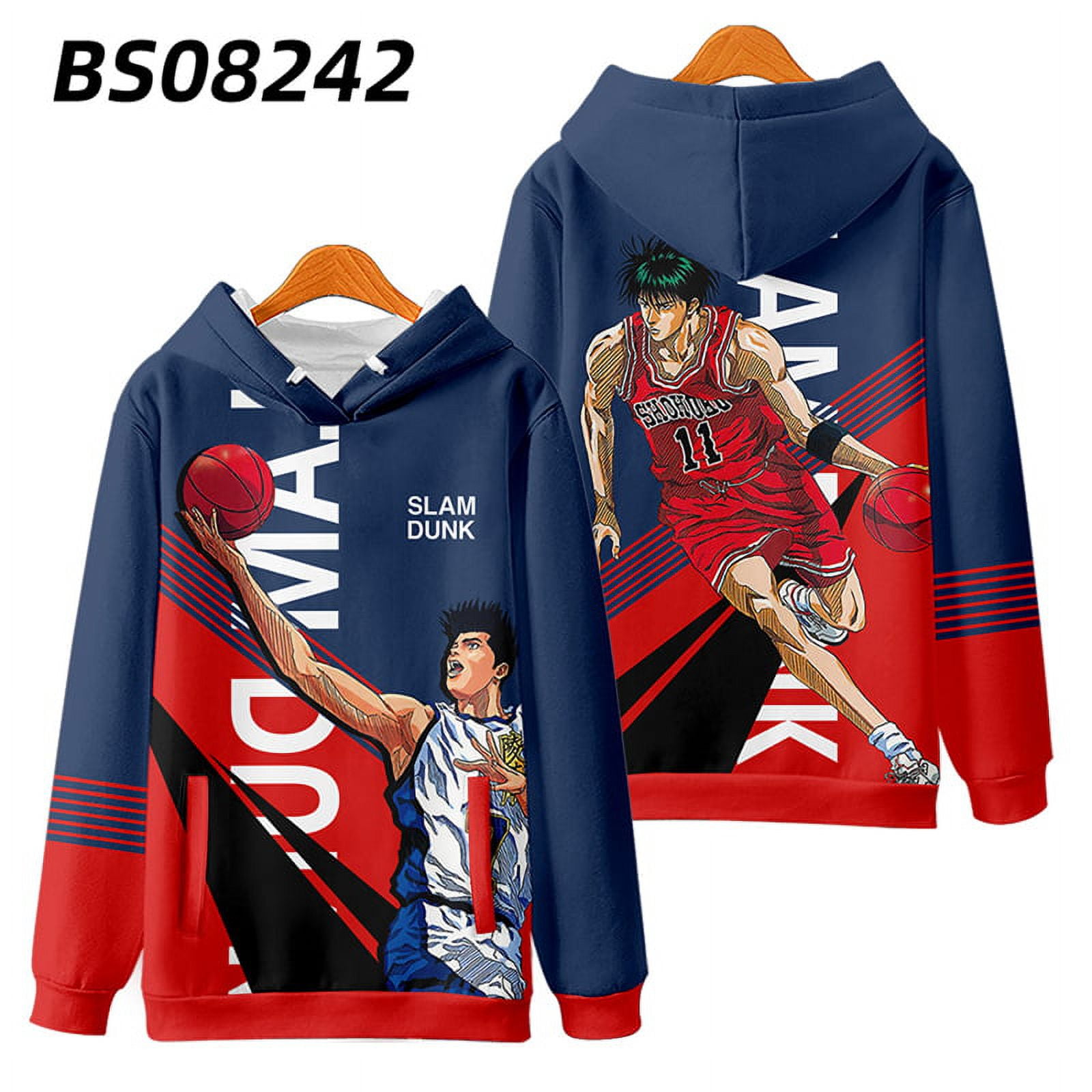 Anime SLAM DUNK Shohoku High School Sakuragi Hanamichi Cosplay Hoodie ...