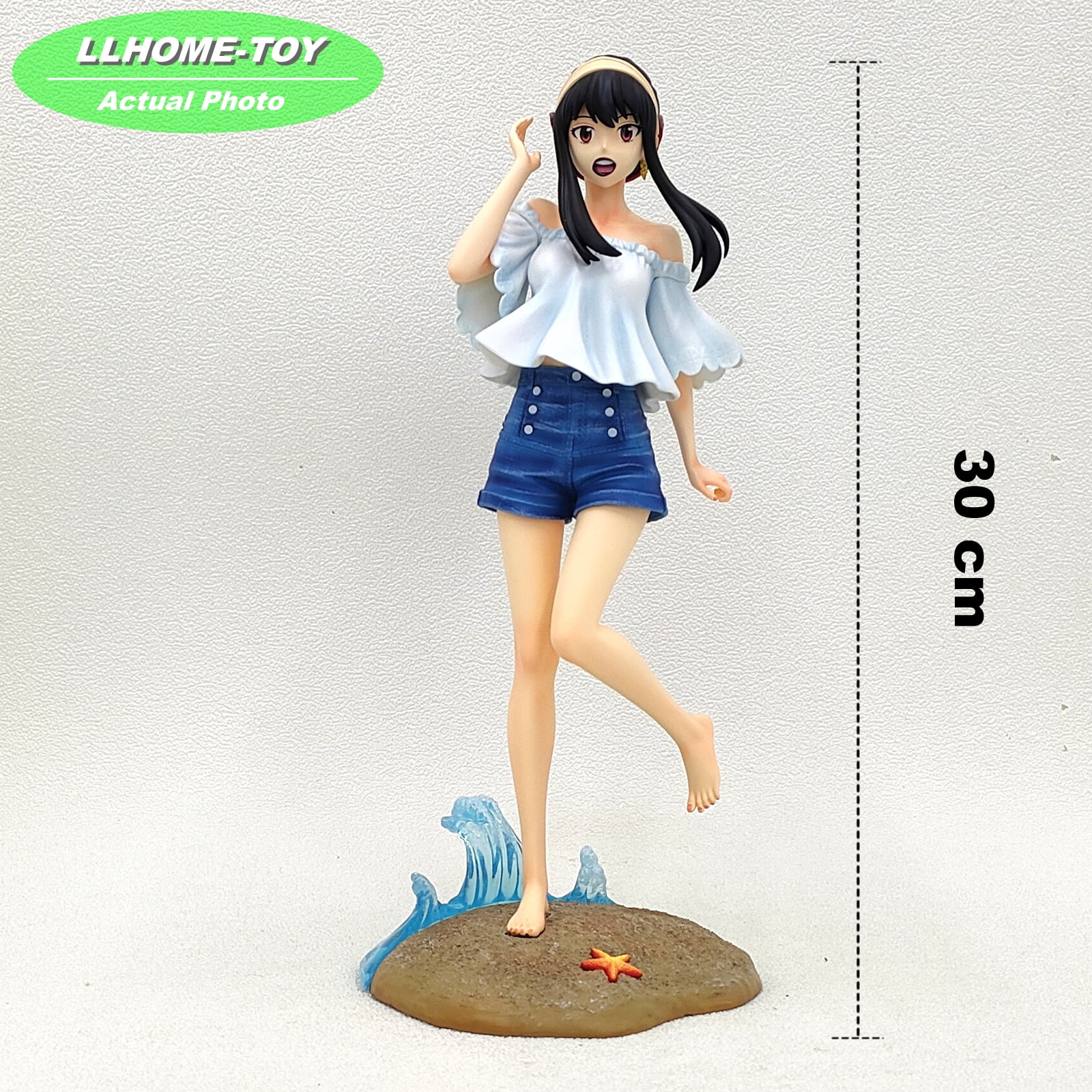 Anime SPY Yor Forger sandbeach Go on holiday lovely girl stand Figure ...