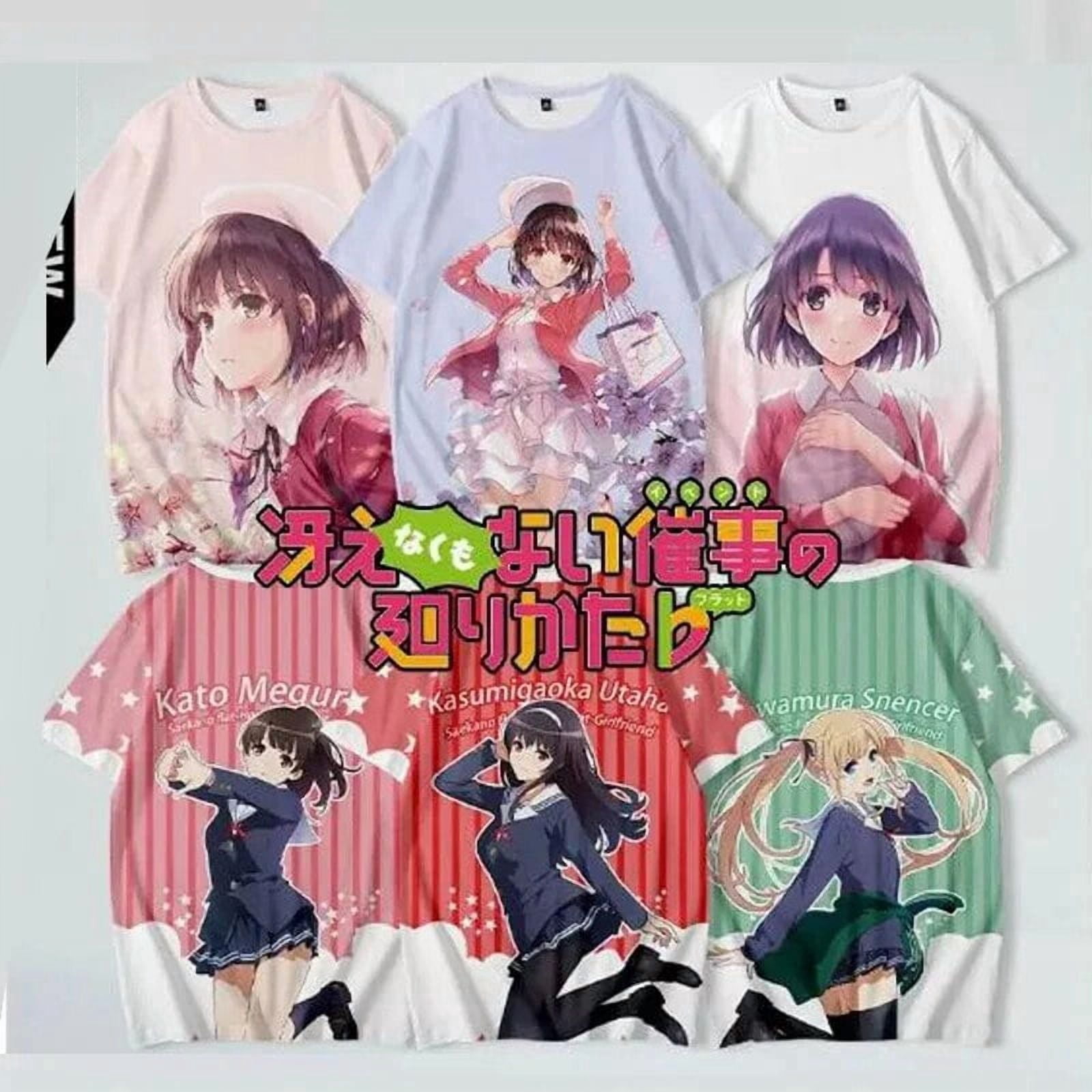 Anime Saekano How To Raise A Boring Girlfriend 3D T Shirt Women Men ...