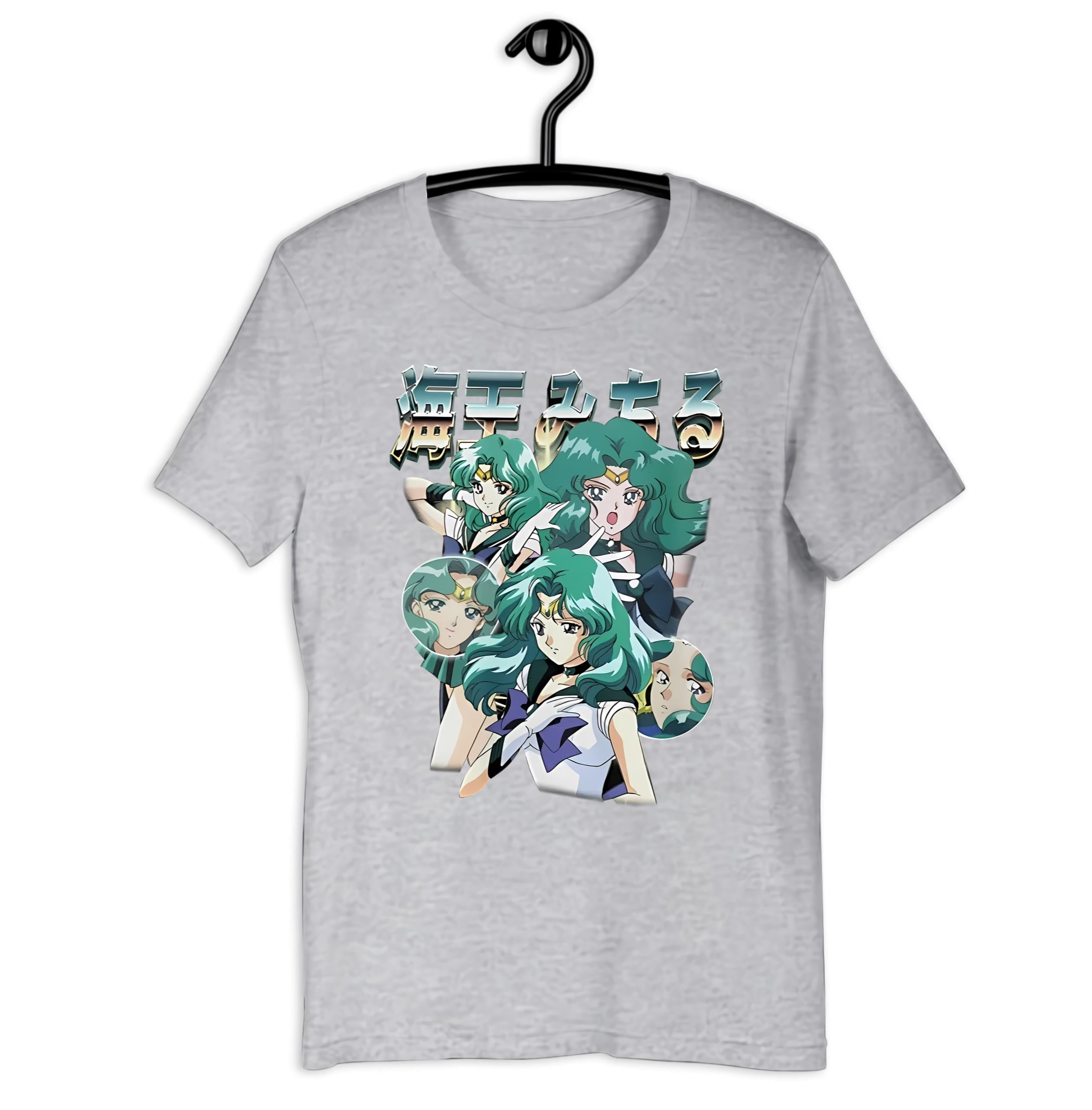 Anime Sailor Neptune Graphic Tee, Retro 2000s Style Shirt - Walmart.com