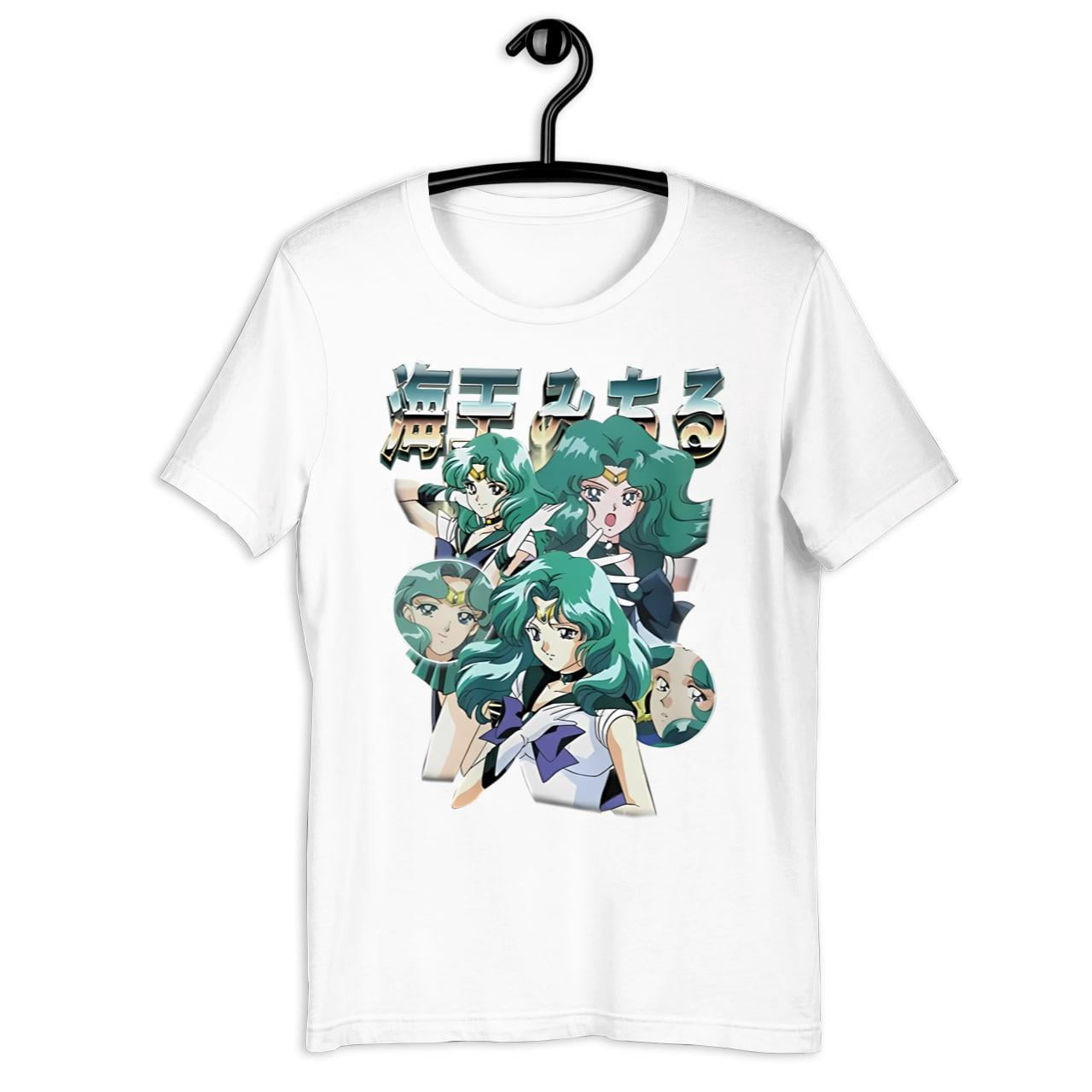 Anime Sailor Neptune Graphic Tee, Retro 2000s Style Shirt - Walmart.com
