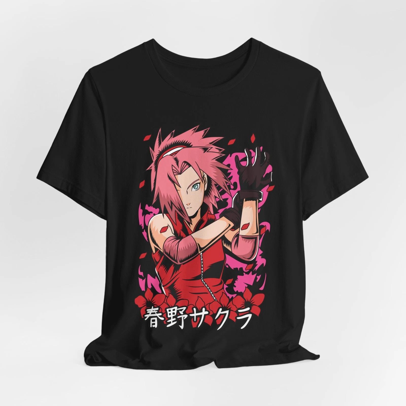 Anime Sakura Unisex Jersey Tee, Fan Merchandise, Graphic Shirt, Gifts ...