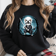 Anime Samurai Cat Warrior Katana Fantasy Holiday Fun Graphic Sweatshirt ...