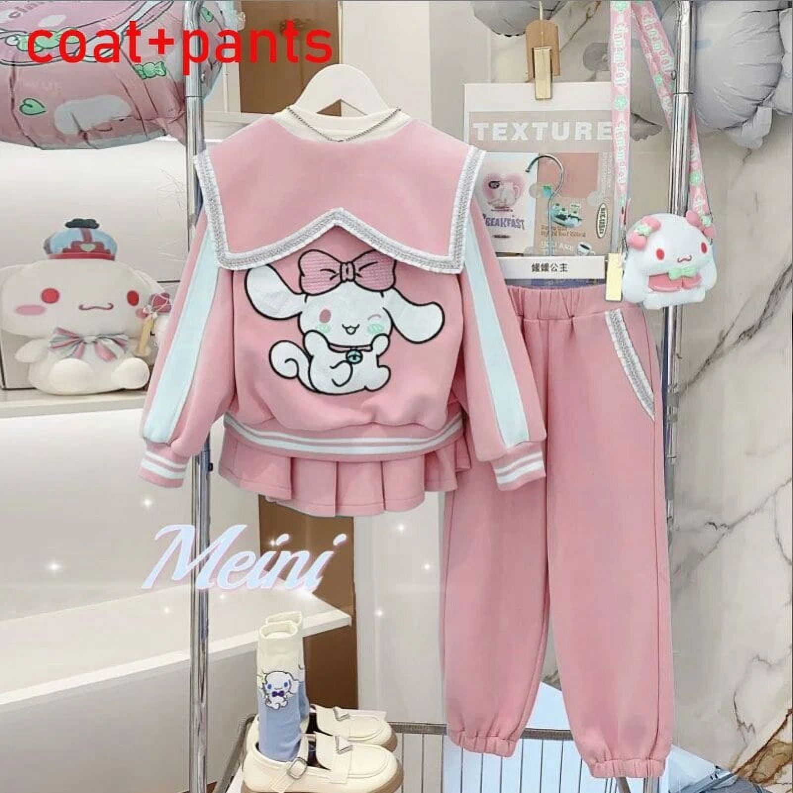Anime Sanrio Cinnamoroll Girls Baseball Uniform Set Preppy Look Jk ...