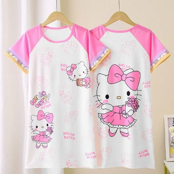 Anime Sanrio Cinnamoroll Pajamas Kawaii Nightgown Cute Nightdress Short ...