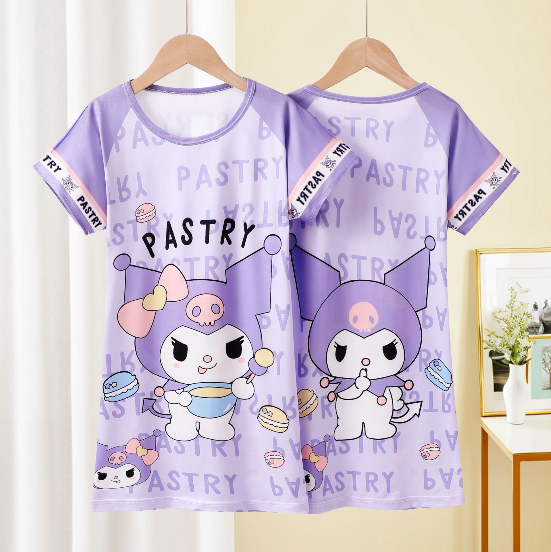 Anime Sanrio Cinnamoroll Pajamas Kawaii Nightgown Cute Nightdress Short ...