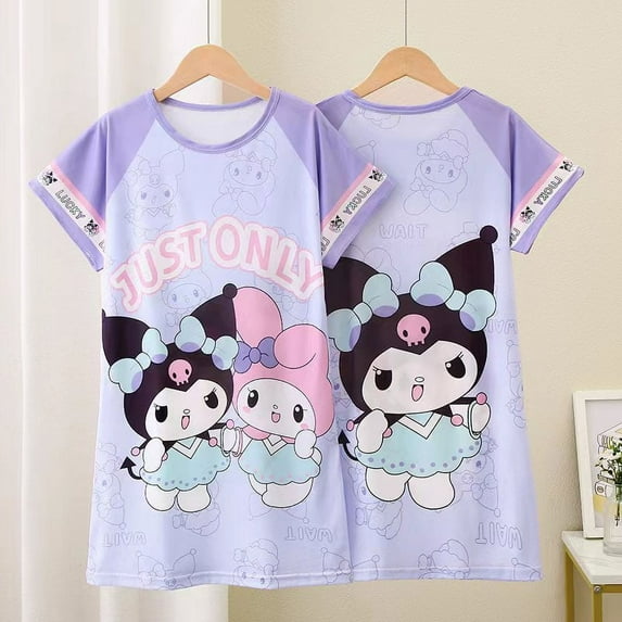 Anime Sanrio Cinnamoroll Pajamas Kawaii Nightgown Cute Nightdress Short ...