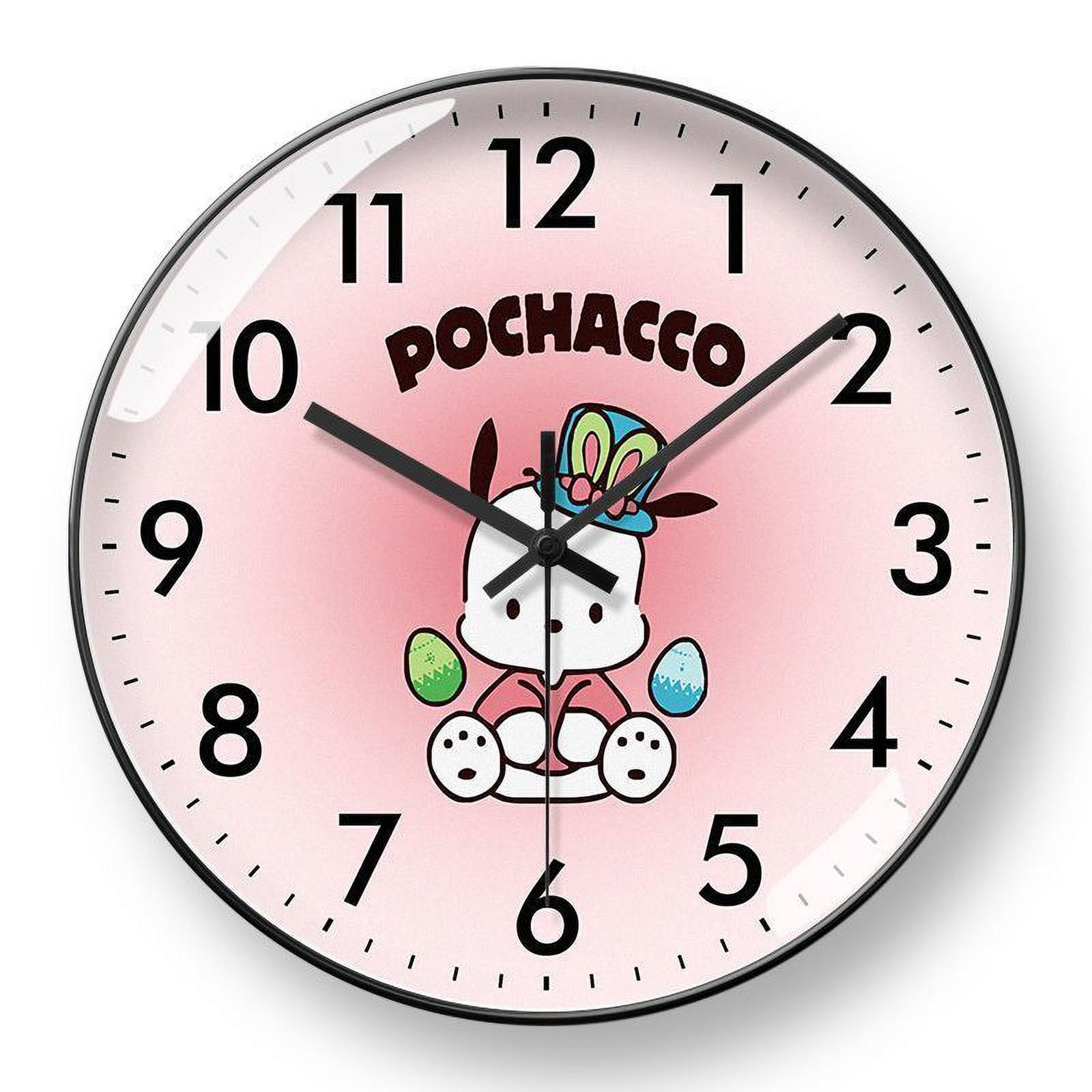 Anime Sanrio Clocks Pochacco Cartoon Kawaii Cute Kitchen Silent Clocks ...