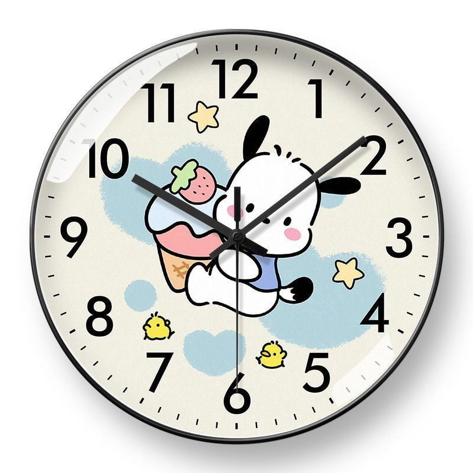 Anime Sanrio Clocks Pochacco Cartoon Kawaii Cute Kitchen Silent Clocks ...