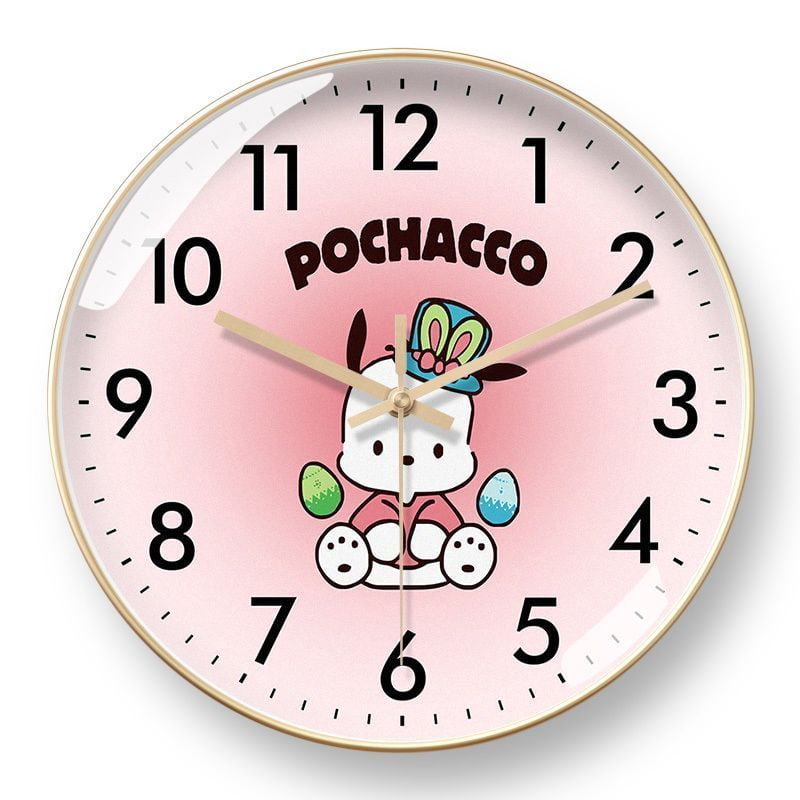 Anime Sanrio Clocks Pochacco Cartoon Kawaii Cute Kitchen Silent Clocks ...