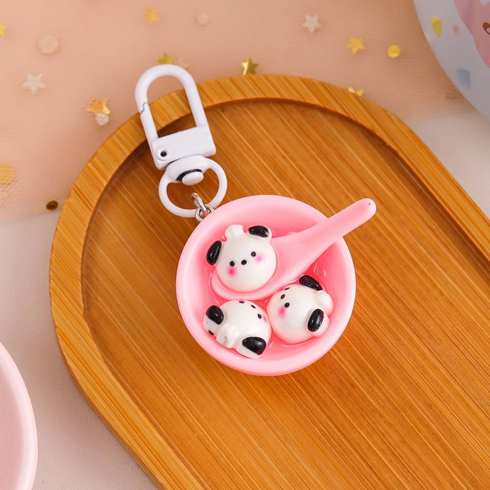 Anime Sanrio Figure Sweet Dumpling Keychain Hello Kitty Kuromi ...