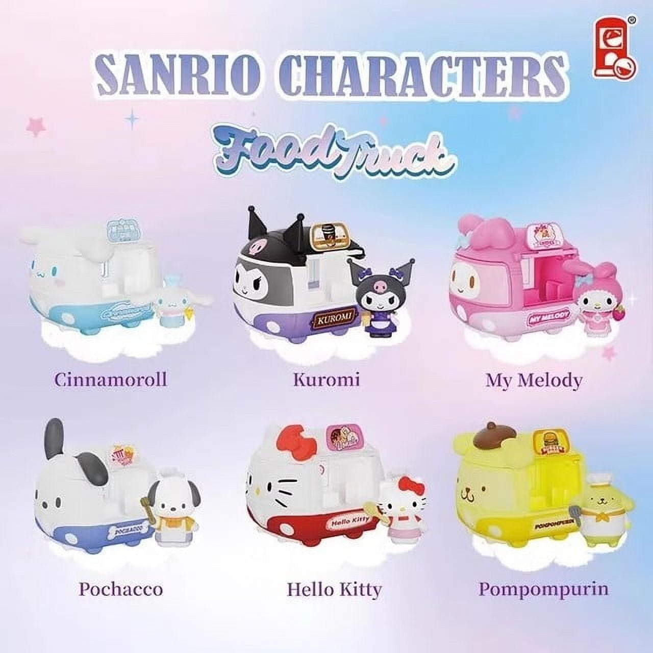 Anime Sanrio Gourmet Mobile Food Truck Blind Box Car Toy Figure ...