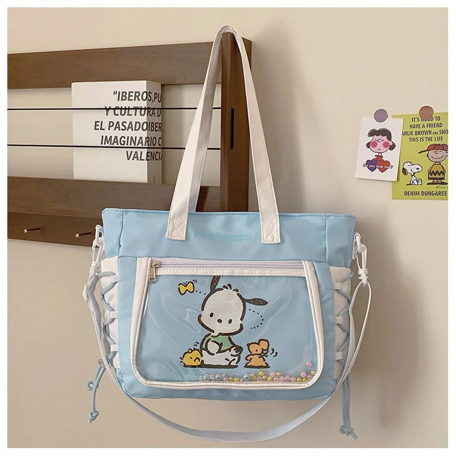 Anime Sanrio Hello Kitty Kuromi Shoulder Bags Hangyodon Crossbody Bag ...