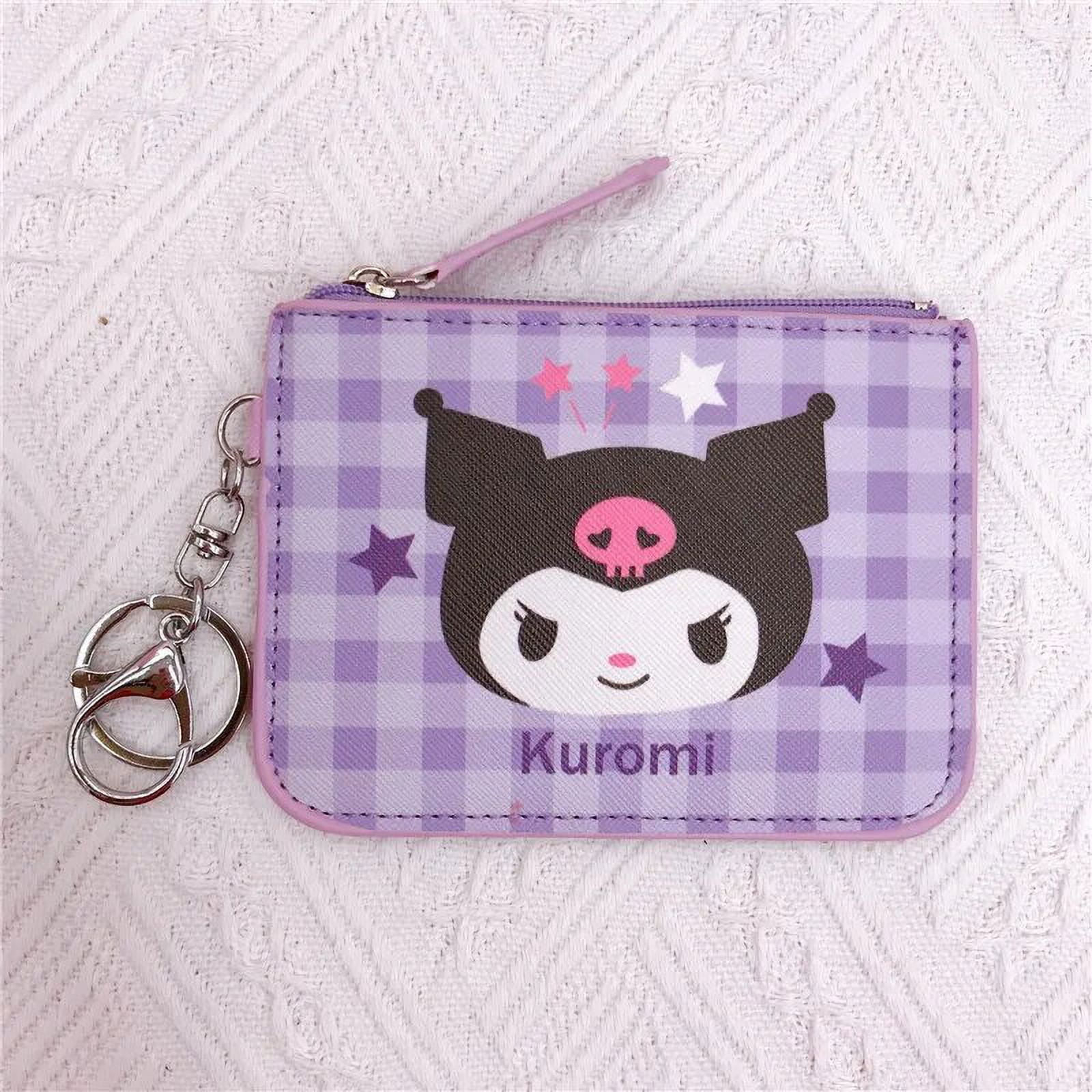 Anime Sanrio Kuromi Cinnamoroll Girl Pu Wallet Hello Kitty Coin Purse ...