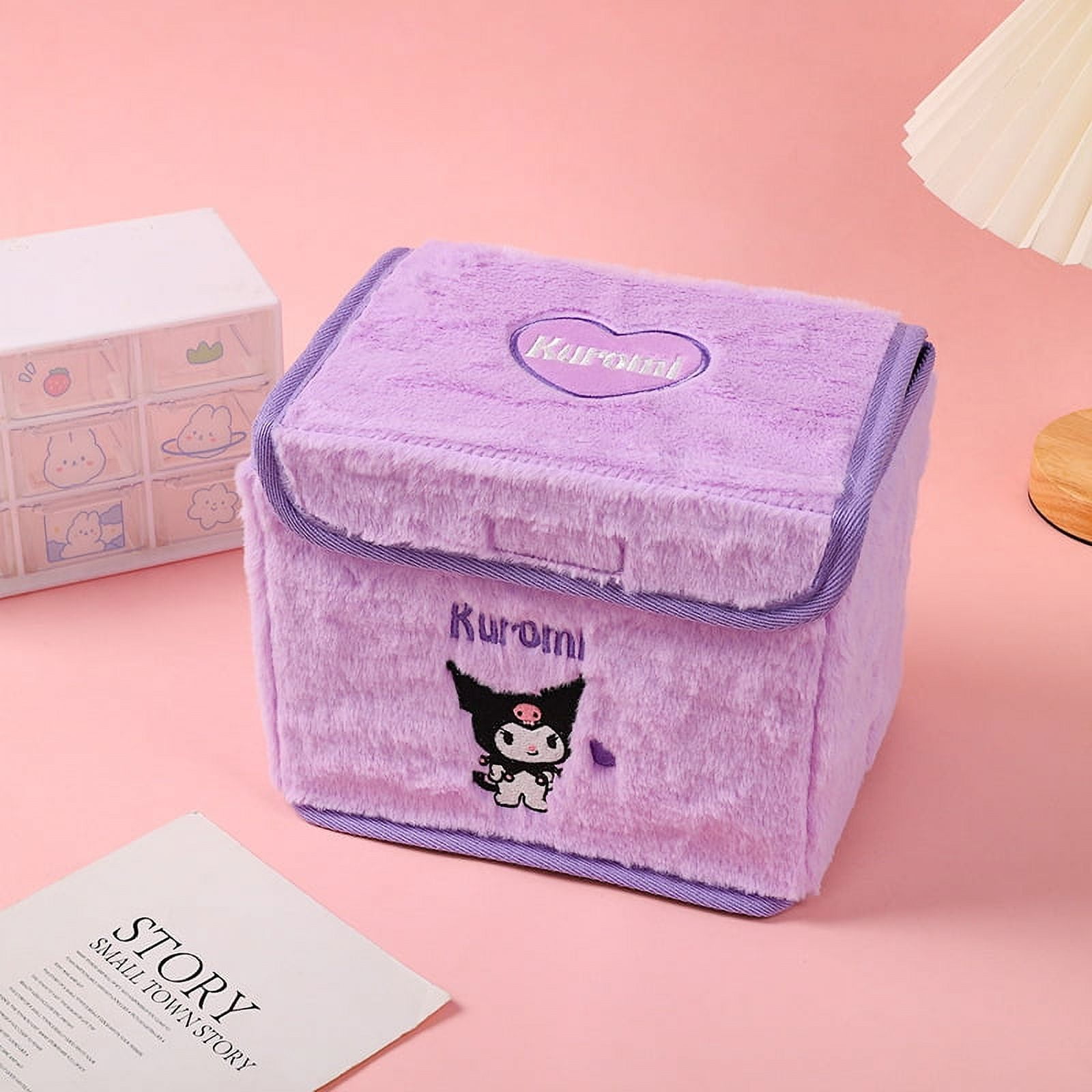 Anime Sanrio Kuromi Mymelody Cinnamoroll New Storage Box Plush ...