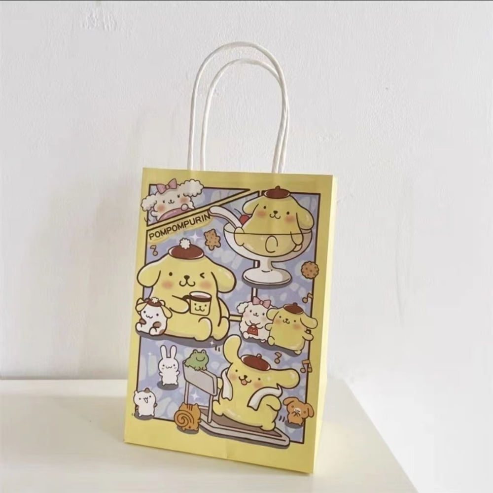 Anime Sanrio Kuromi Paper Bags Creative Melody Pachacco Portable Candy ...
