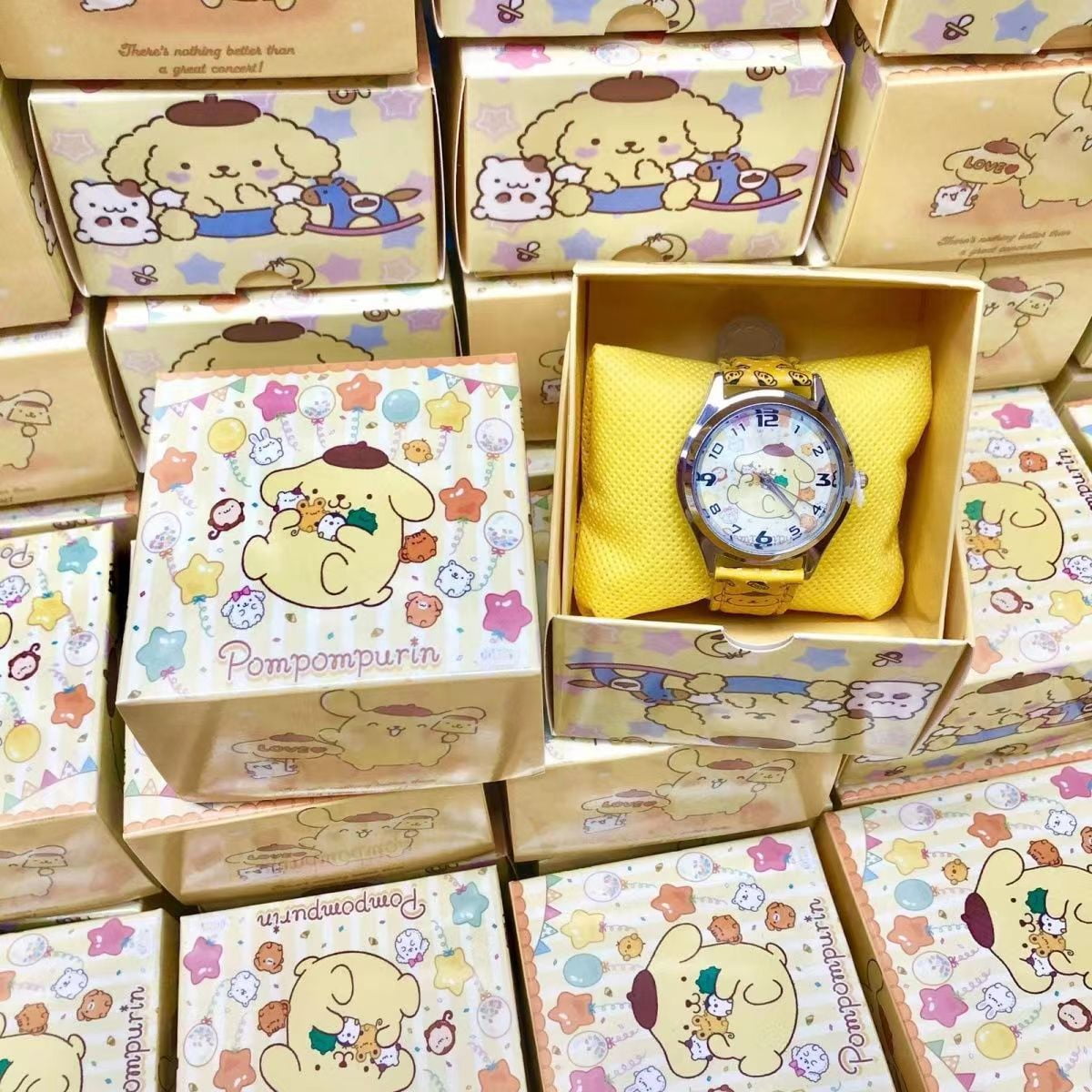 Anime Sanrio Kuromi Watch Hello Kitty My Melody Cinnamoroll Quartz ...
