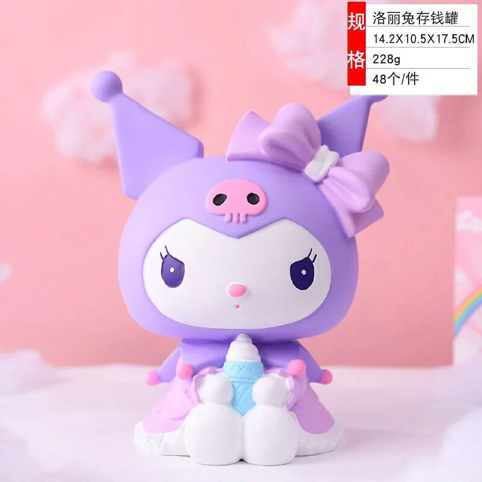 Anime Sanrio My Melody Kuromi Piggy Bank Money Saving Box Case Coins ...