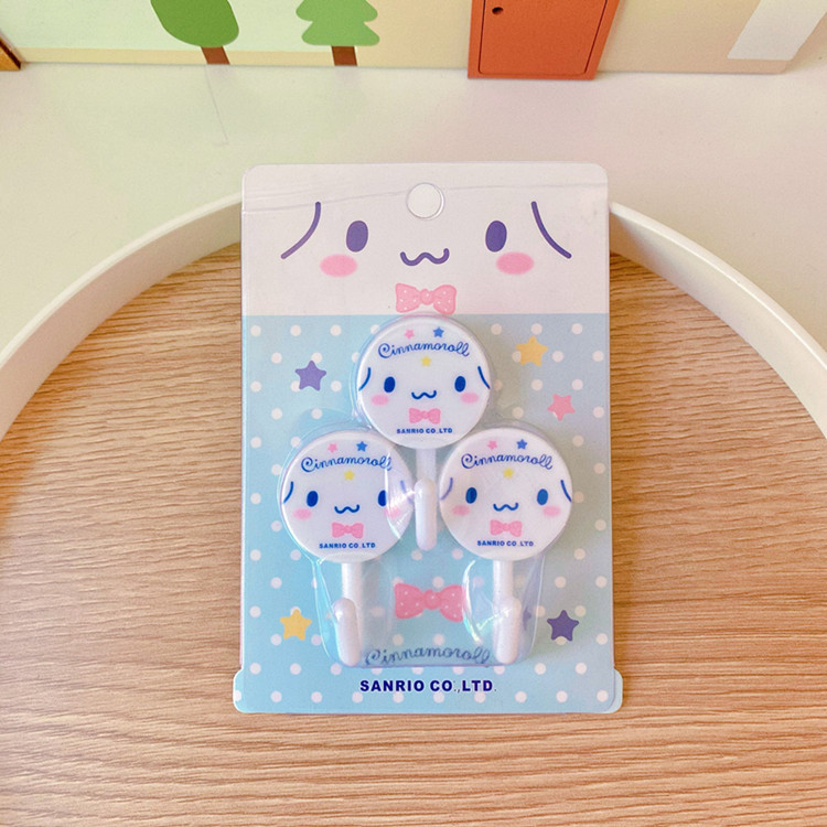 Anime Sanrio Mymelody Kuromi Cinnamoroll Pochacco New Sticky Hooks ...