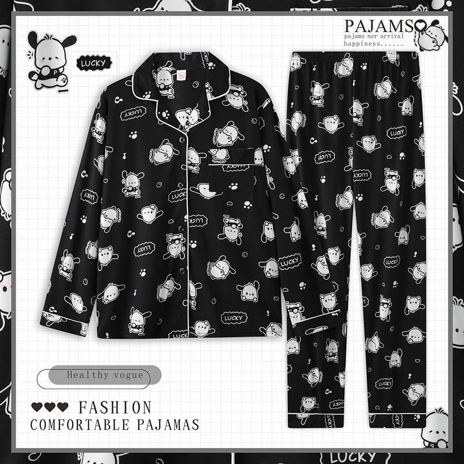 Anime Sanrio Pajamas Kawaii Y2K Hello Kitty Kuromi My Melody ...