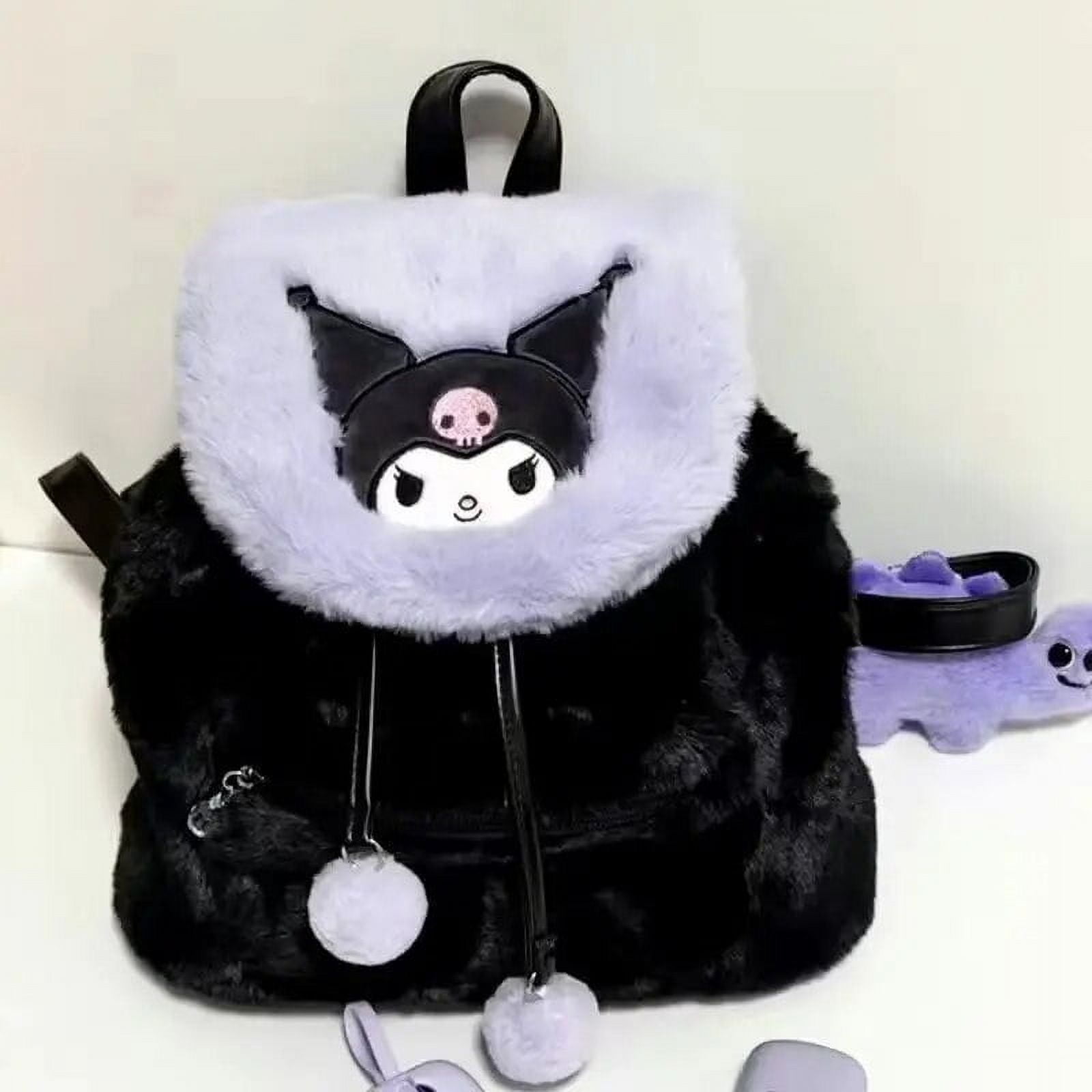 Anime Sanrio Plush Flip Backpack Hello Kitty My Melody Kuromi Large ...