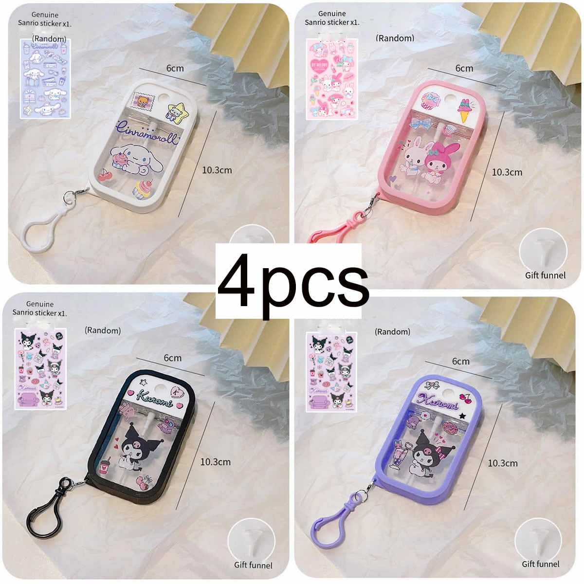 Anime Sanrio Travel Spray Bottle Refillable Melody Hello Kitty Perfume ...