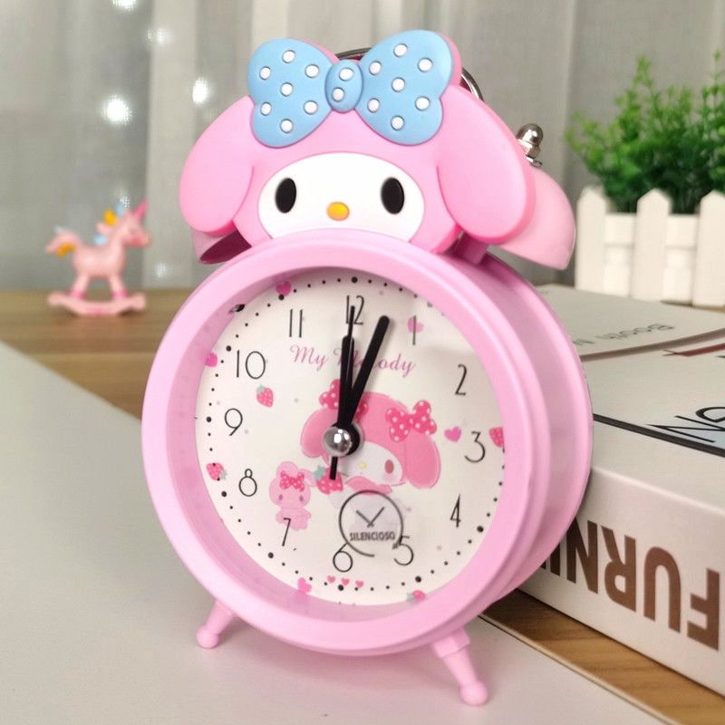 Anime Sanrioed Kittys Cartoon Doll Alarm Clock Kawaii Kuromi Kids ...