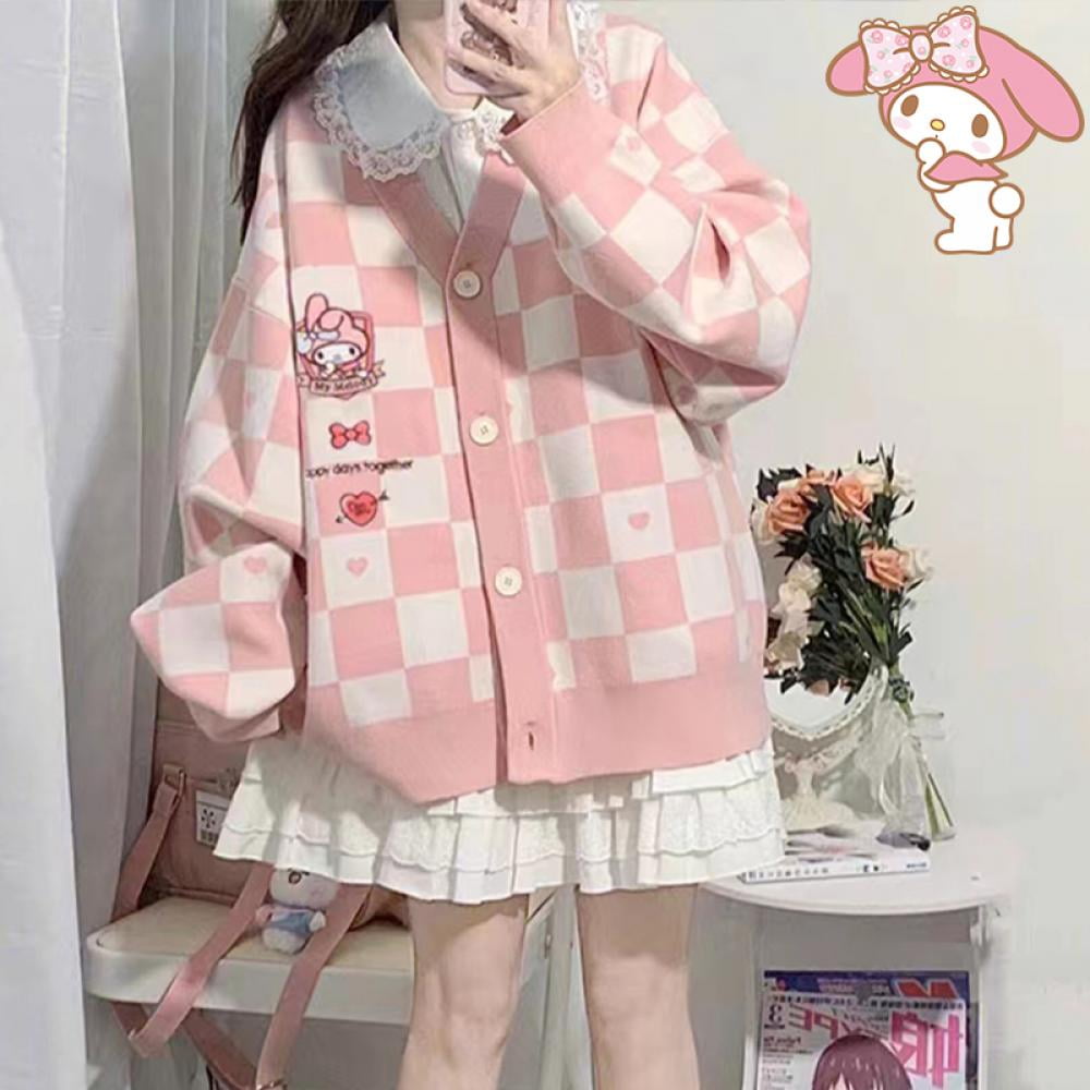 Anime Sanrioed Pompompurin Jk Cardigan Sweater Kuromi Kawaii ...