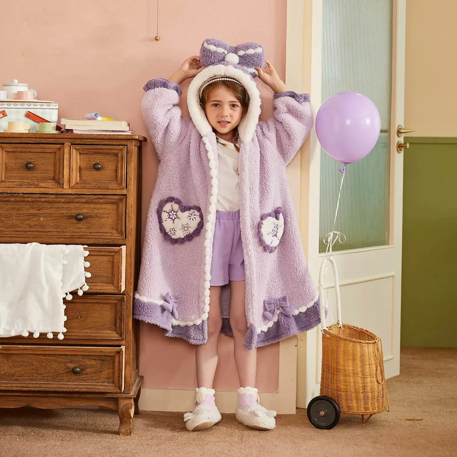 Anime Sanrioes Kids Flannel Bathrobe Night-Robe Cinnamoroll Melody ...