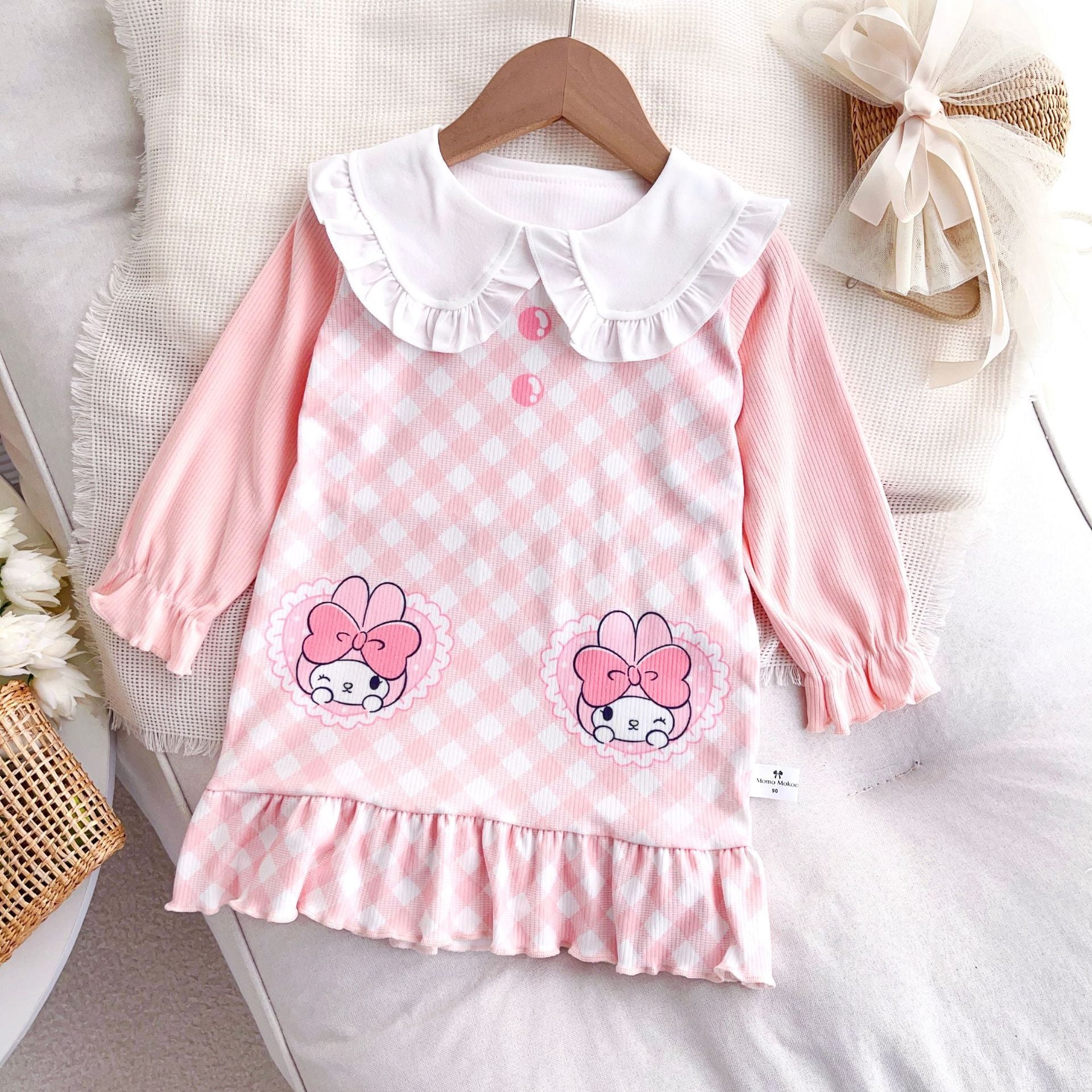 Anime Sanrios Mymelody Girl Cartoon Dress Doll Collar Kawaii Kuromi ...