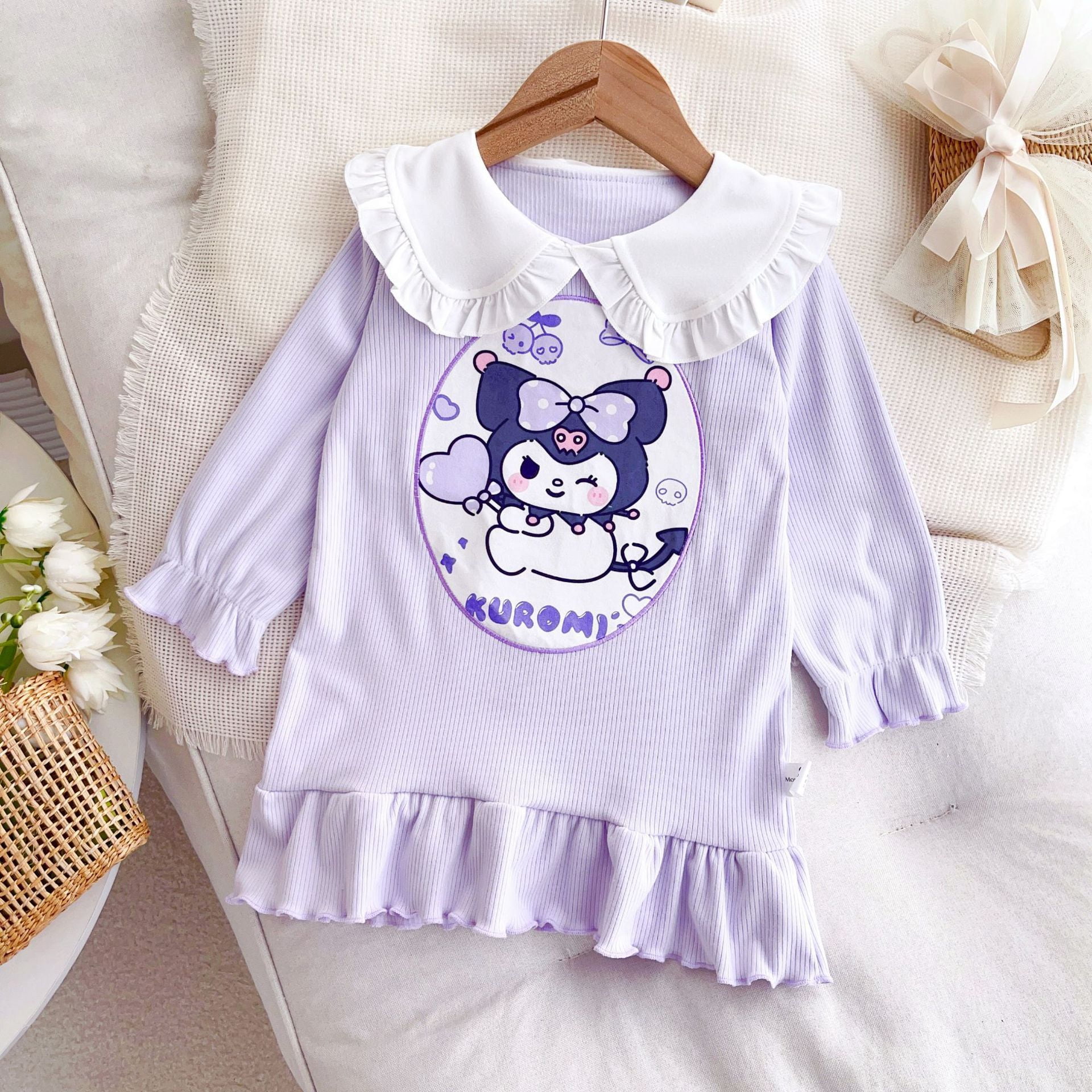 Anime Sanrios Mymelody Girl Cartoon Dress Doll Collar Kawaii Kuromi ...