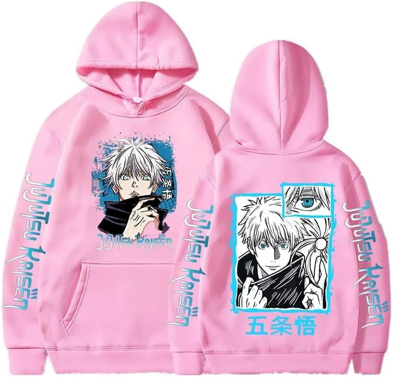 Satoru Gojo Anime Hoodie Men's/Women's Jujutsu Kaisen Fleece Sweatshirt ...