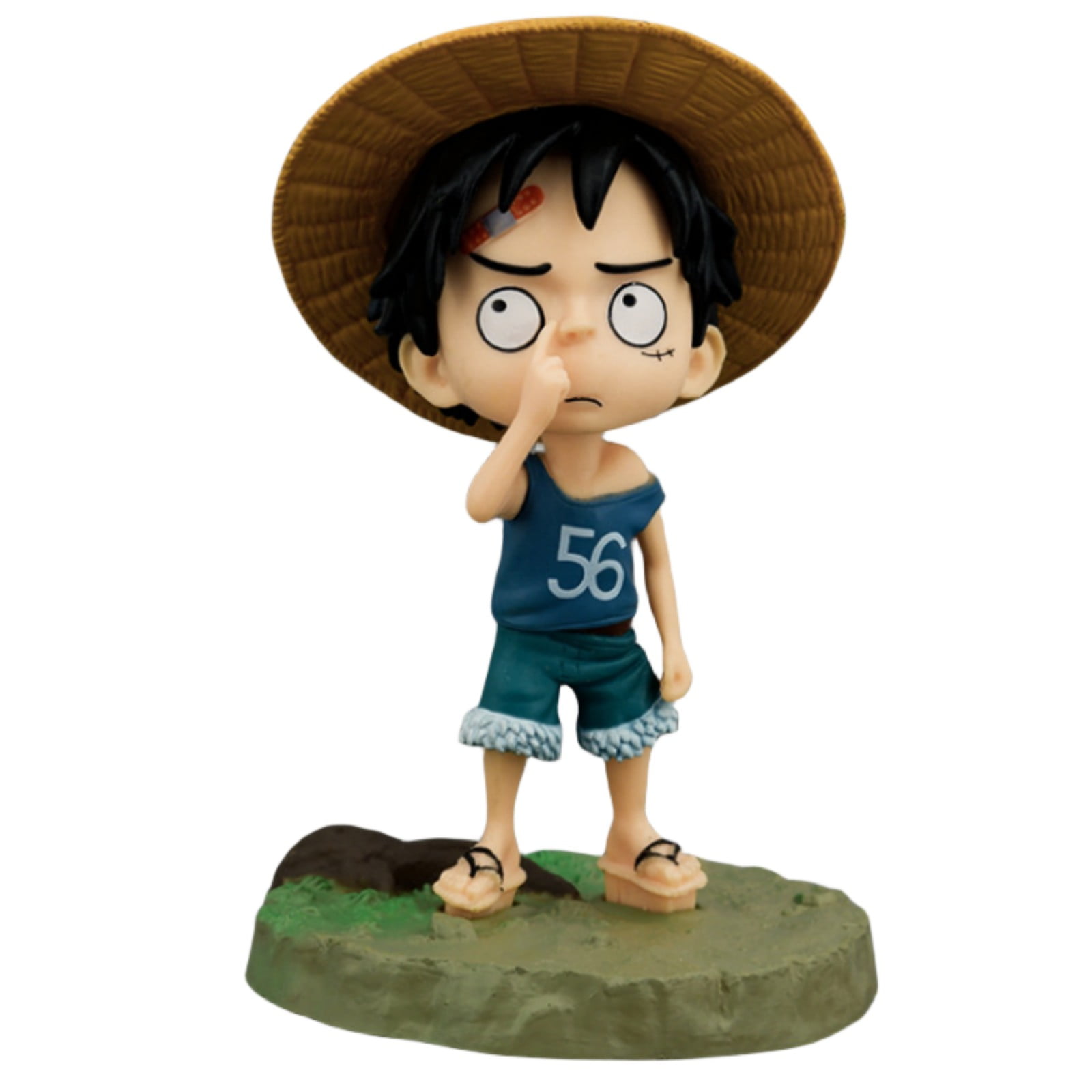 Anime Sculpture Figure Nose Picking Luffy Figure Toys Statue Collection ...