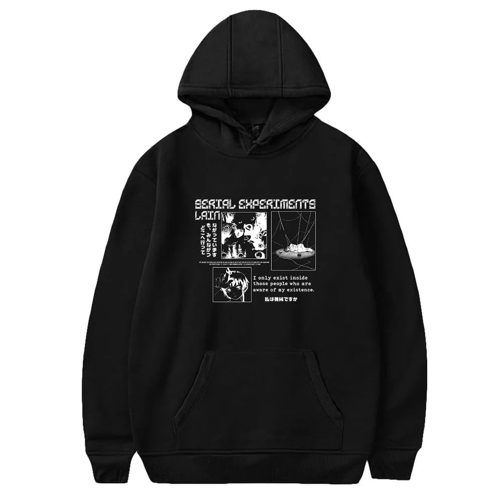 Anime Serial Experiments Lain Hoodies Harajuku Men's And Women's ...