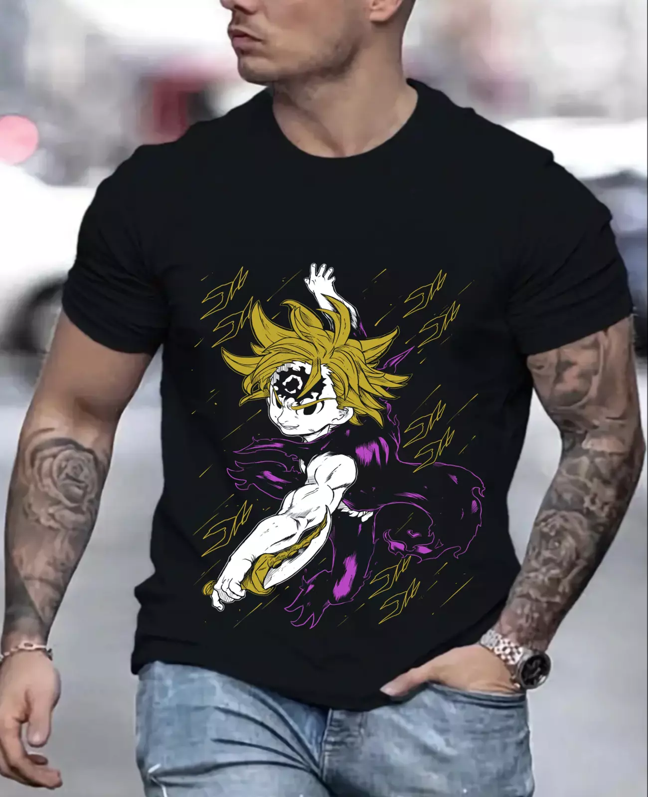 Anime Seven Deadly Sins T-shirt,Manga,Anime,Meliodas,Ban gift Shirt ...