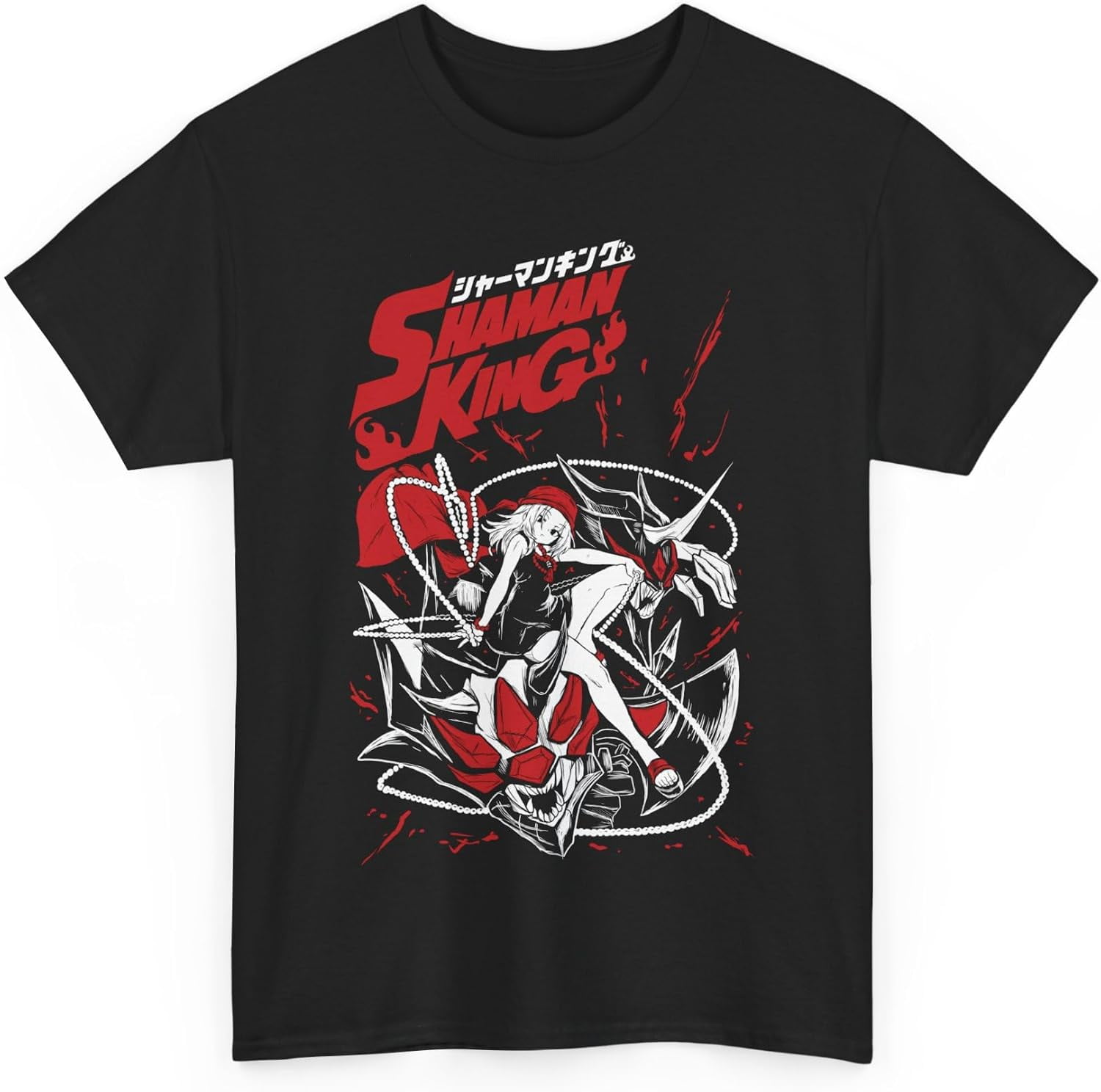 Anime Shaman King T Shirt Merch Casual Short Sleeved T Shirt Unisex Tee ...